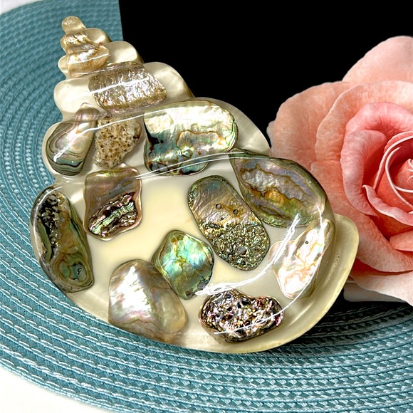 Vintage | Bath & Body | Vintage Abalone Seashell And Acrylic Soap Dish ...